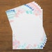 Japanese Washi Letter Writing Set pink Flowers / Today's - Etsy