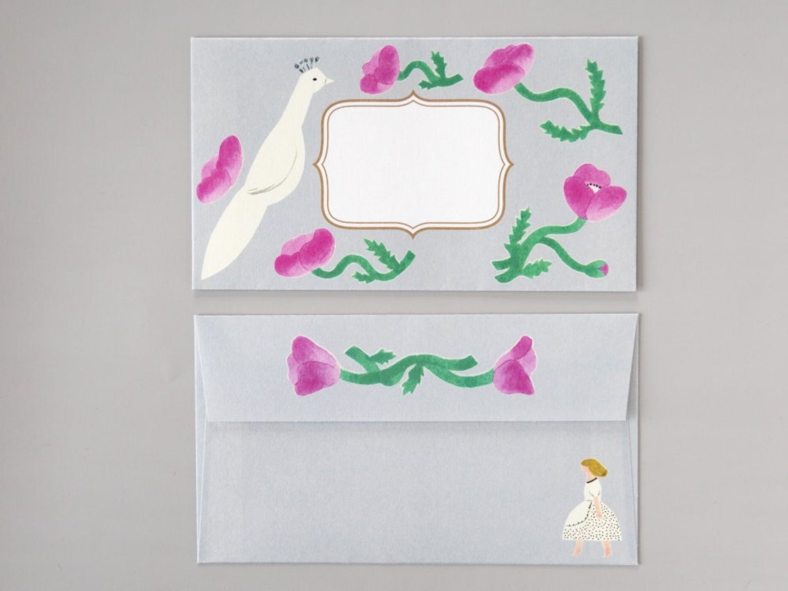 Japanese Writing Letter Set day by Yuka Hiiragi/ Mino Washi - Etsy