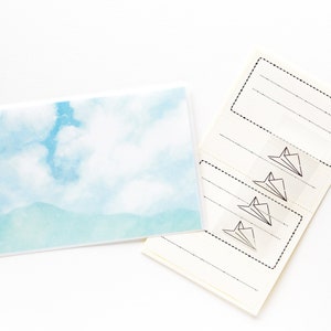 Letter Writing Set sky Time daytime / Ryu-ryu - Etsy