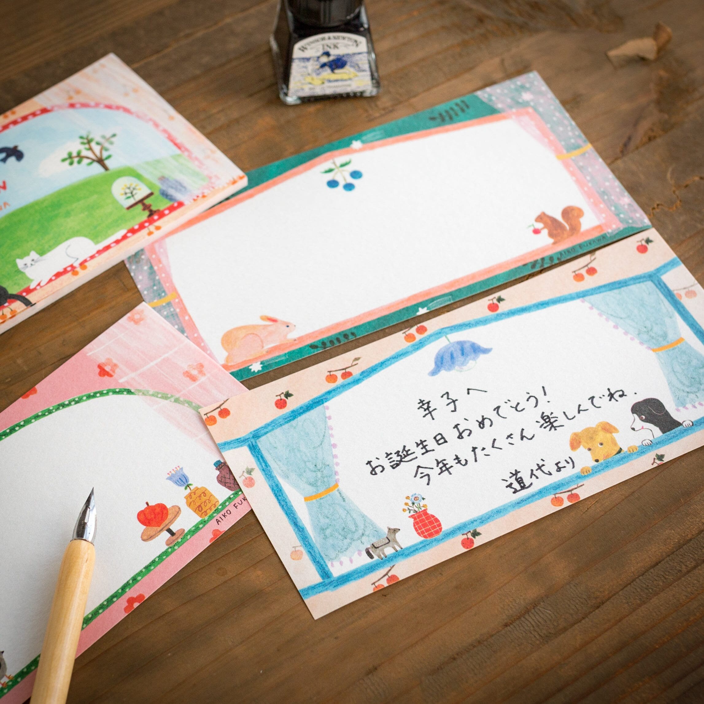 Letter Paper -little Window- by AIKO FUKAWA / Cozyca Products / - Etsy
