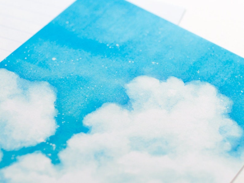 Letter Writing Set sky Time daytime / Ryu-ryu - Etsy