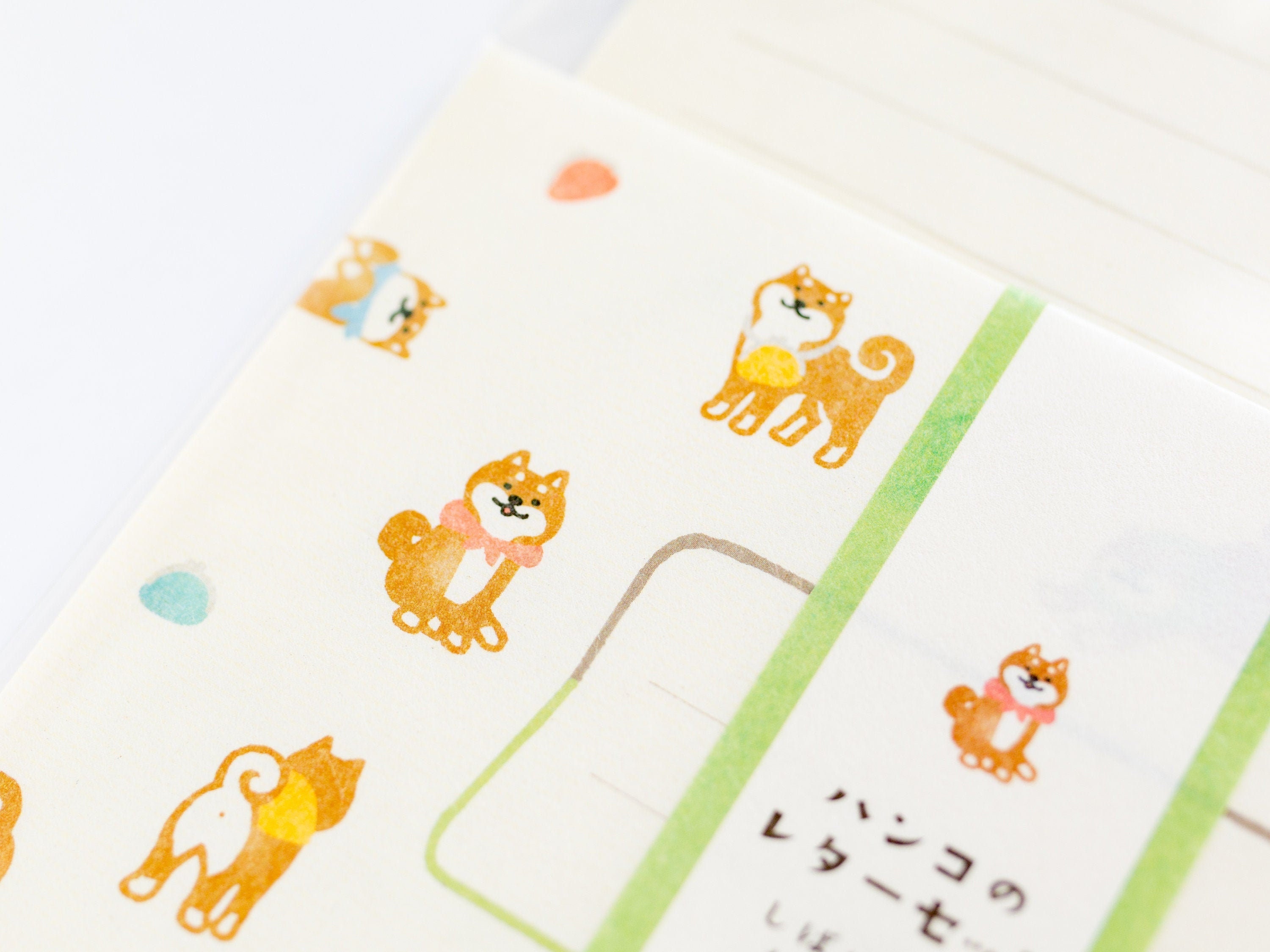 Traveling Shiba-dog Writing Letter Set / Mino Washi / Japanese ...