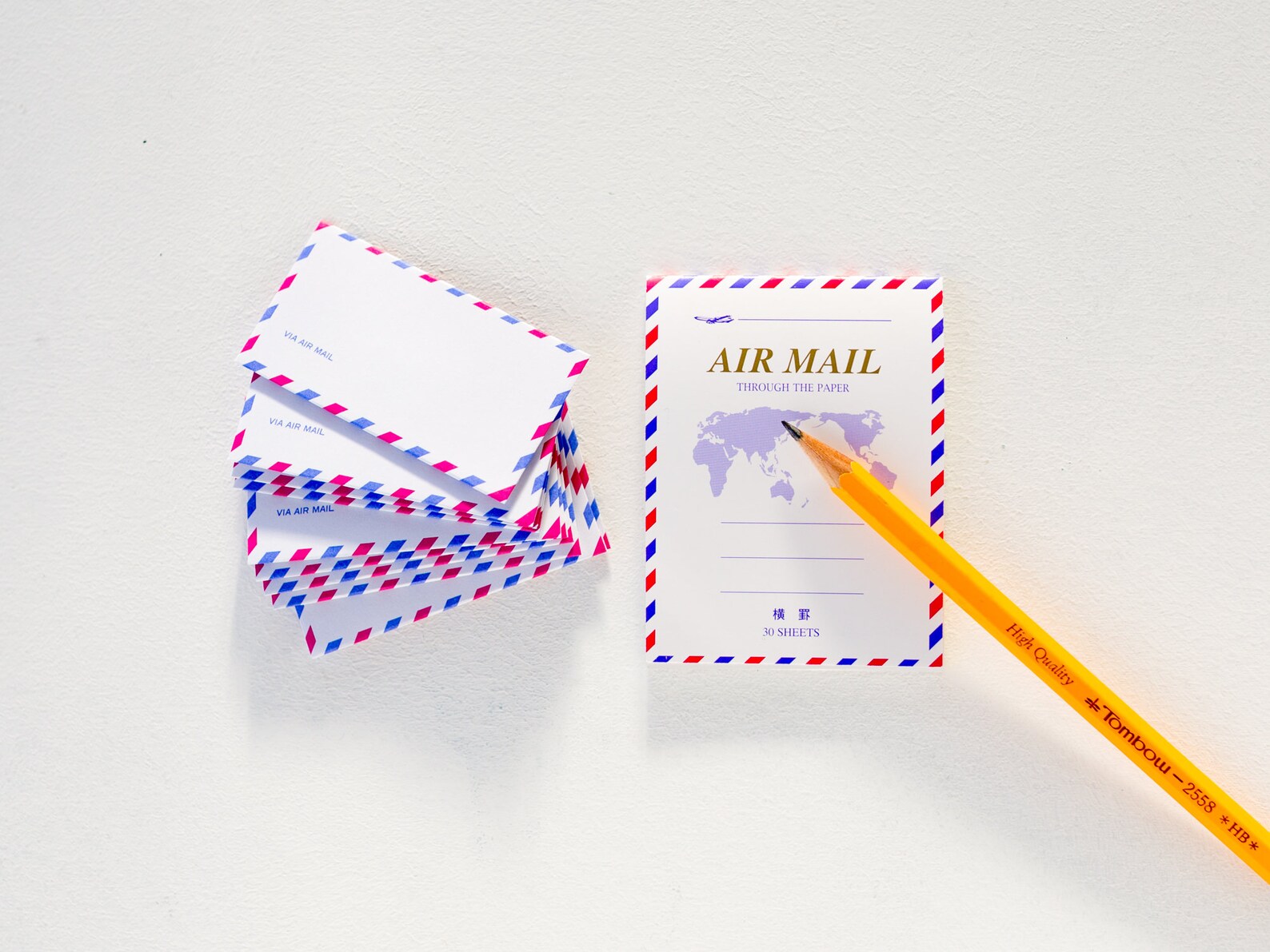 Tiny Air Mail Writing Set fujitsubo / Tiny Mail | Etsy