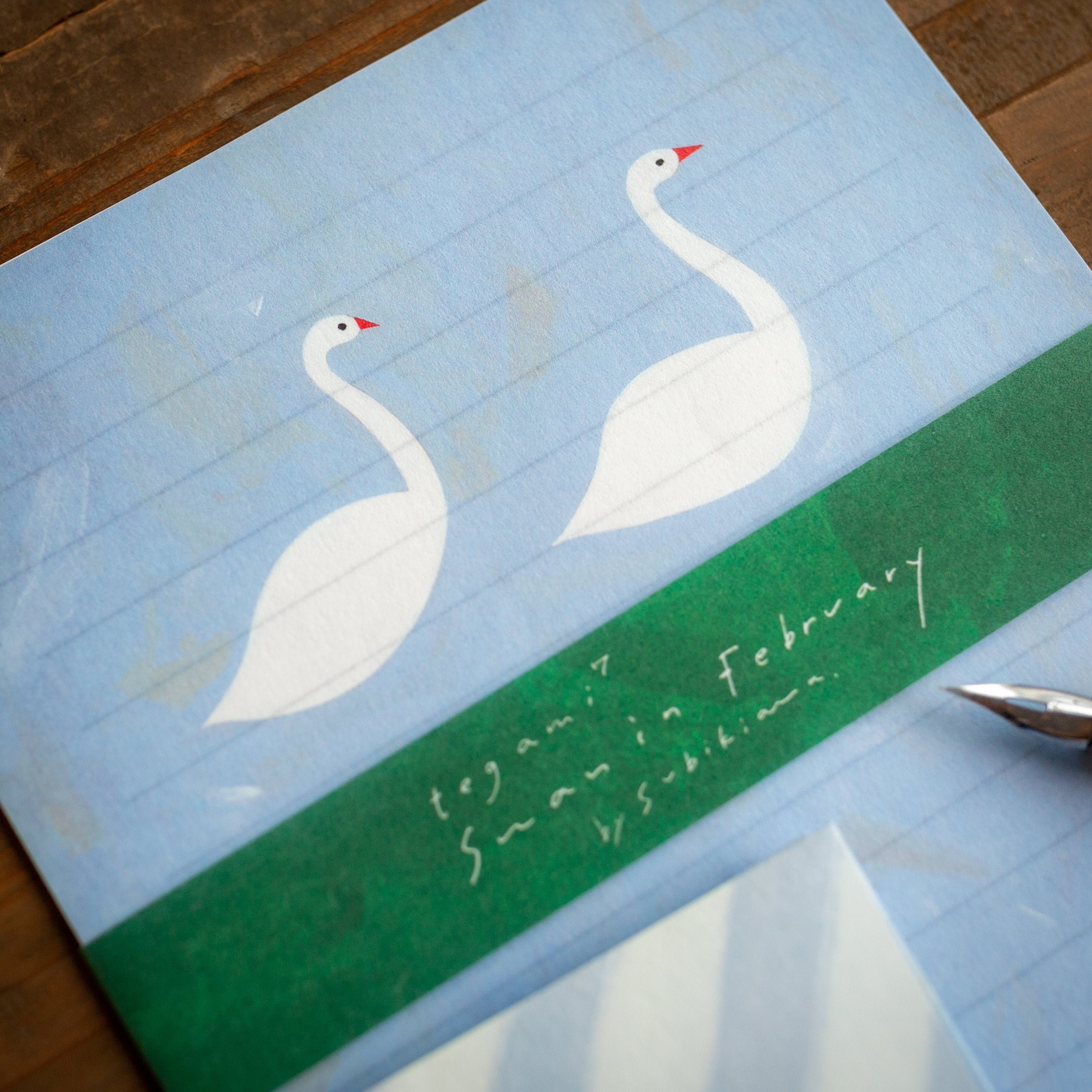 Japanese Letter Writing Set -swan in February- by Subikiawa / Cozyca ...