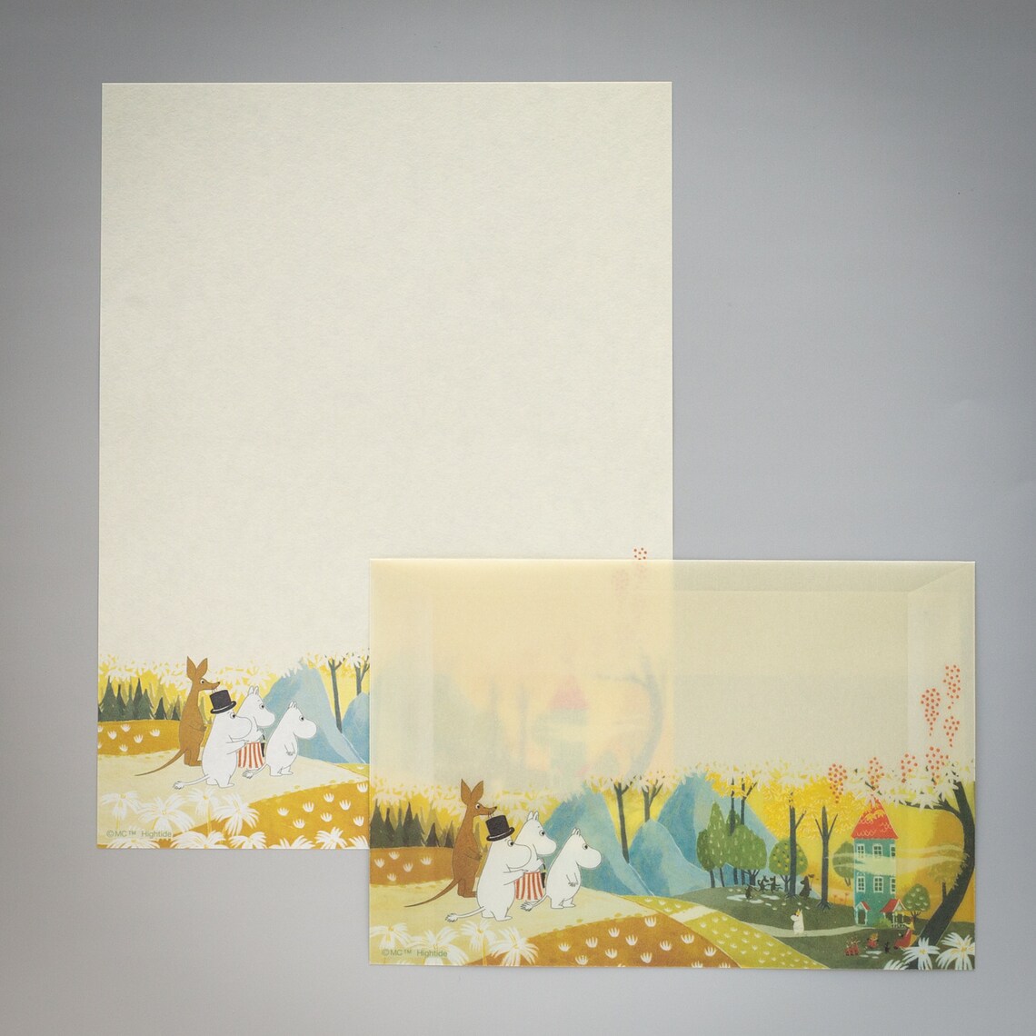 MOOMIN Translucent Letter Set moomin Valley / Tracing Paper - Etsy
