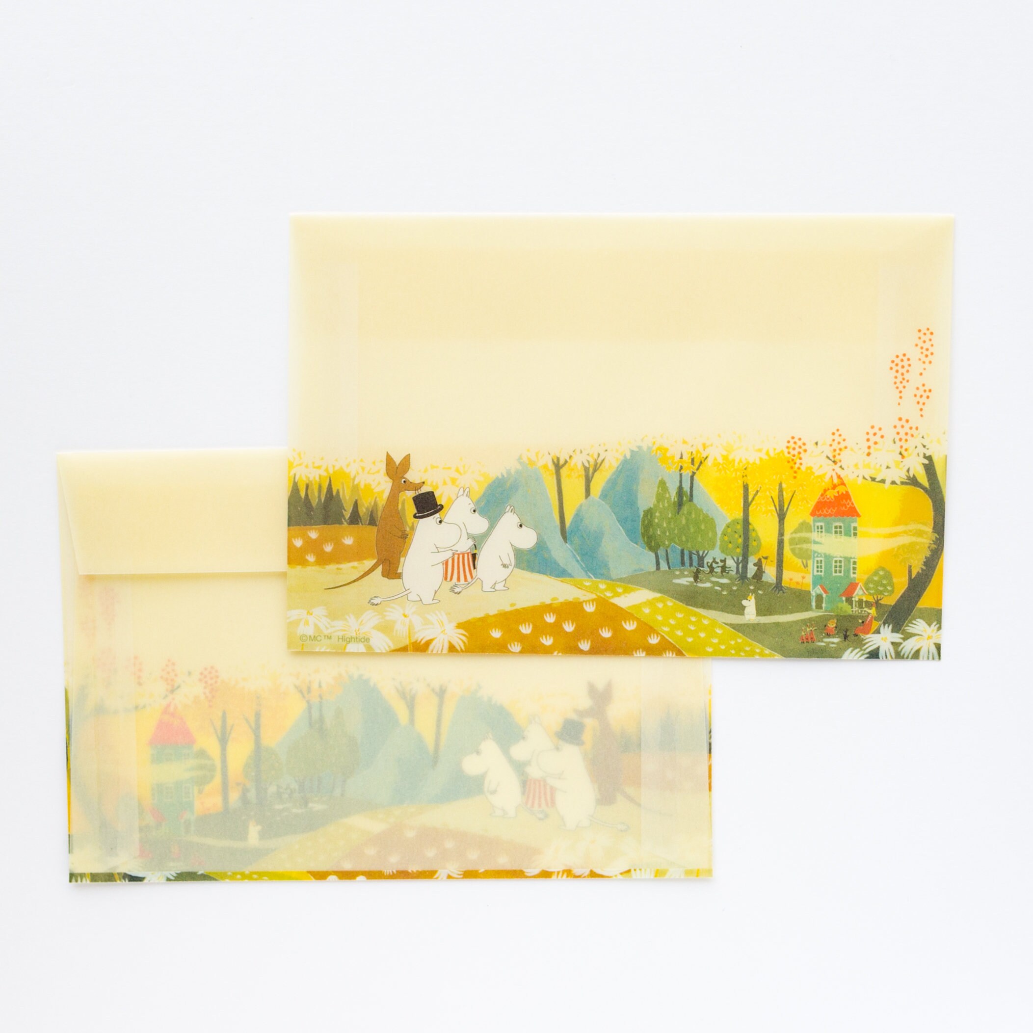 MOOMIN Translucent Letter Set moomin Valley / Tracing Paper - Etsy
