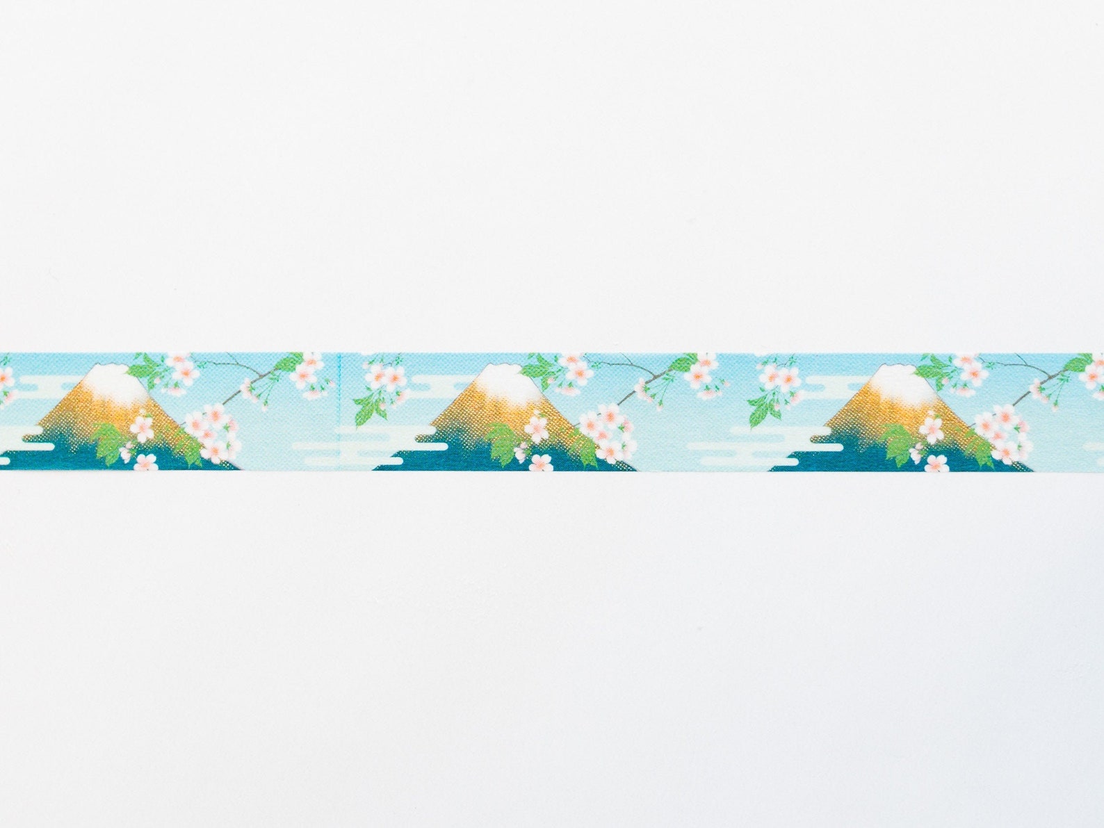Gold Foil Masking Tape mt.fuji and Cherry Blossom / Kamiiso - Etsy