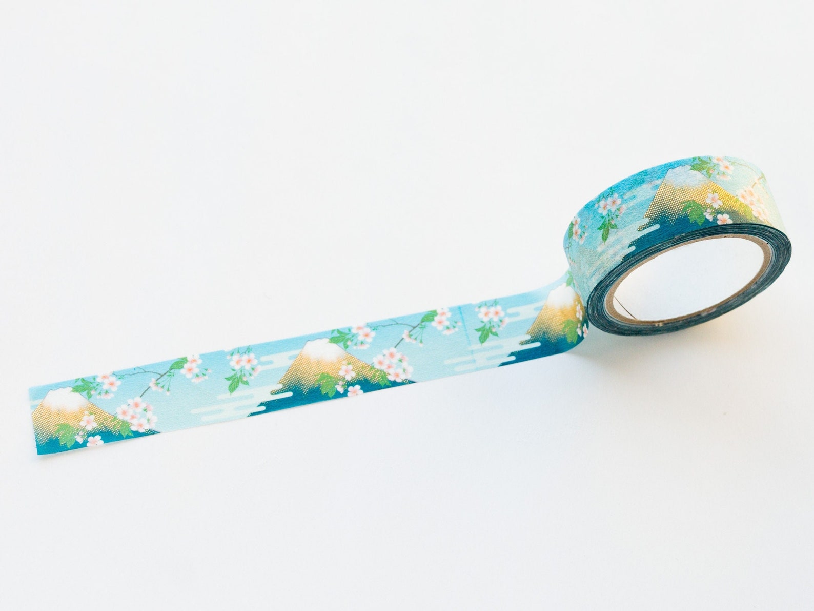 Gold Foil Masking Tape mt.fuji and Cherry Blossom / Kamiiso - Etsy