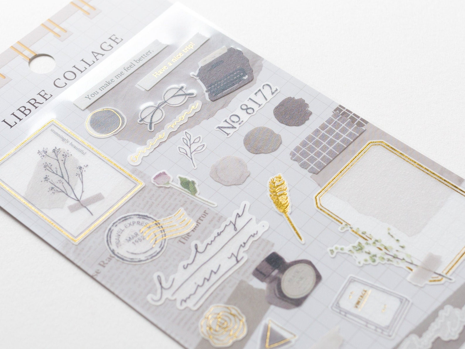 Mind Wave Sticker / LIBRE COLLAGE -glay- / Translucent Tracing Sticker ...