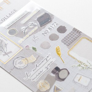 Mind Wave Sticker / LIBRE COLLAGE -glay- / Translucent Tracing Sticker ...