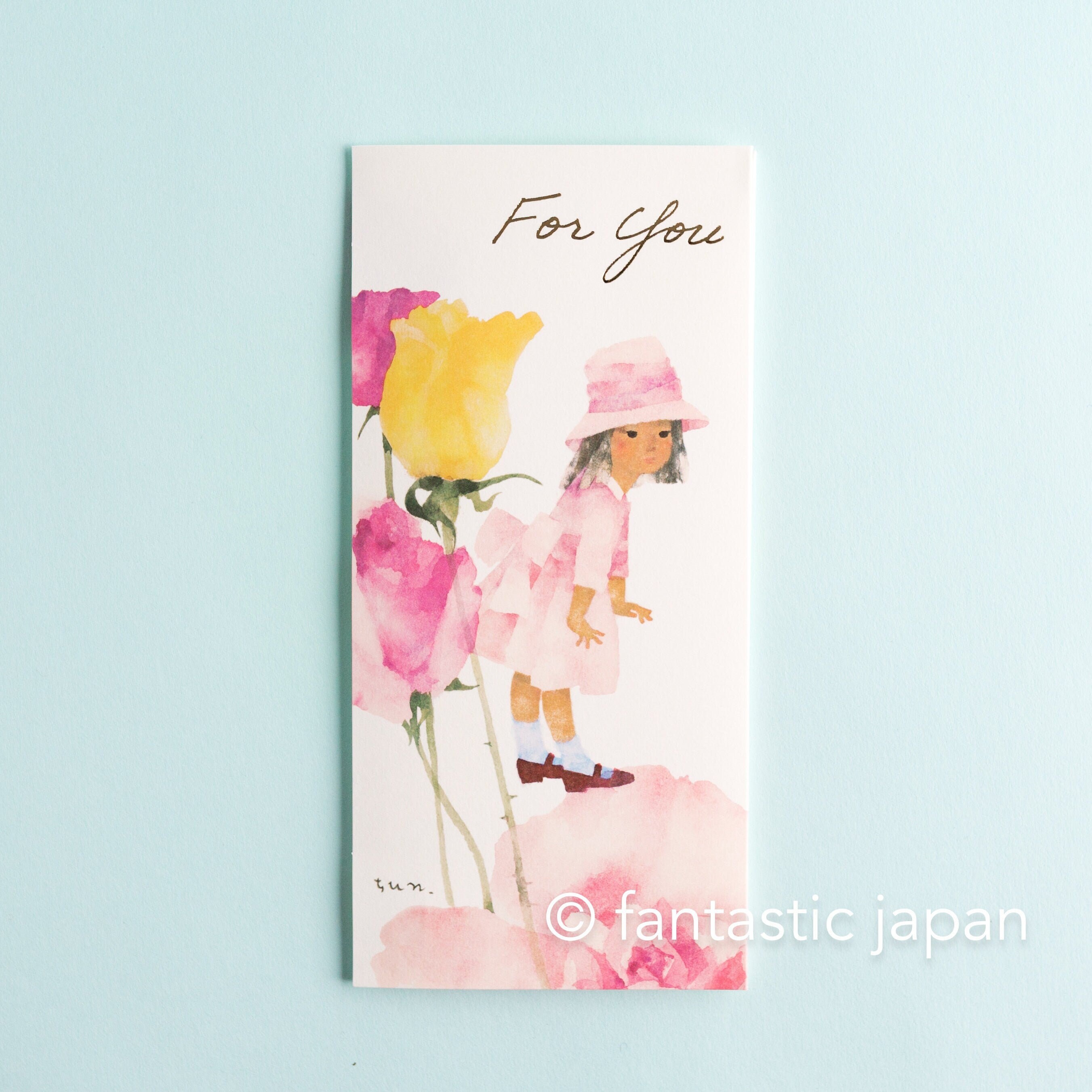 Iwasaki Chihiro Pop-up Greeting Card -A Rose and a Girl- - Etsy