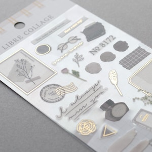 Mind Wave Sticker / LIBRE COLLAGE -glay- / Translucent Tracing Sticker ...