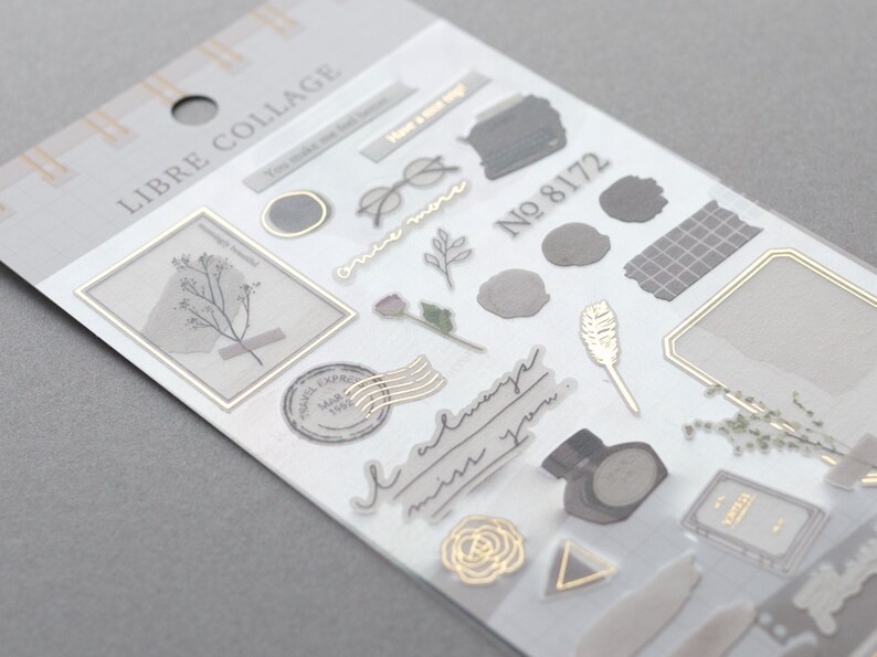 Mind Wave Sticker / LIBRE COLLAGE -glay- / Translucent Tracing Sticker ...