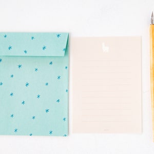Japanese Letter Paper and Envelopes With Sticker -alpaca- by Midori ...