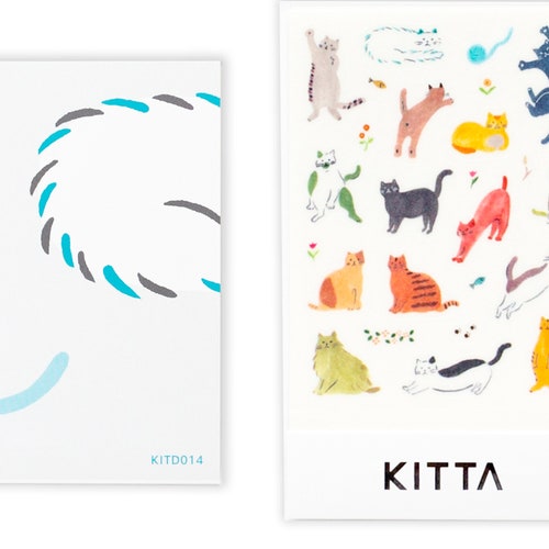 KITTA Icon Stickers KITD014 Icon Cats / HITOTOKI / King Jim | Etsy