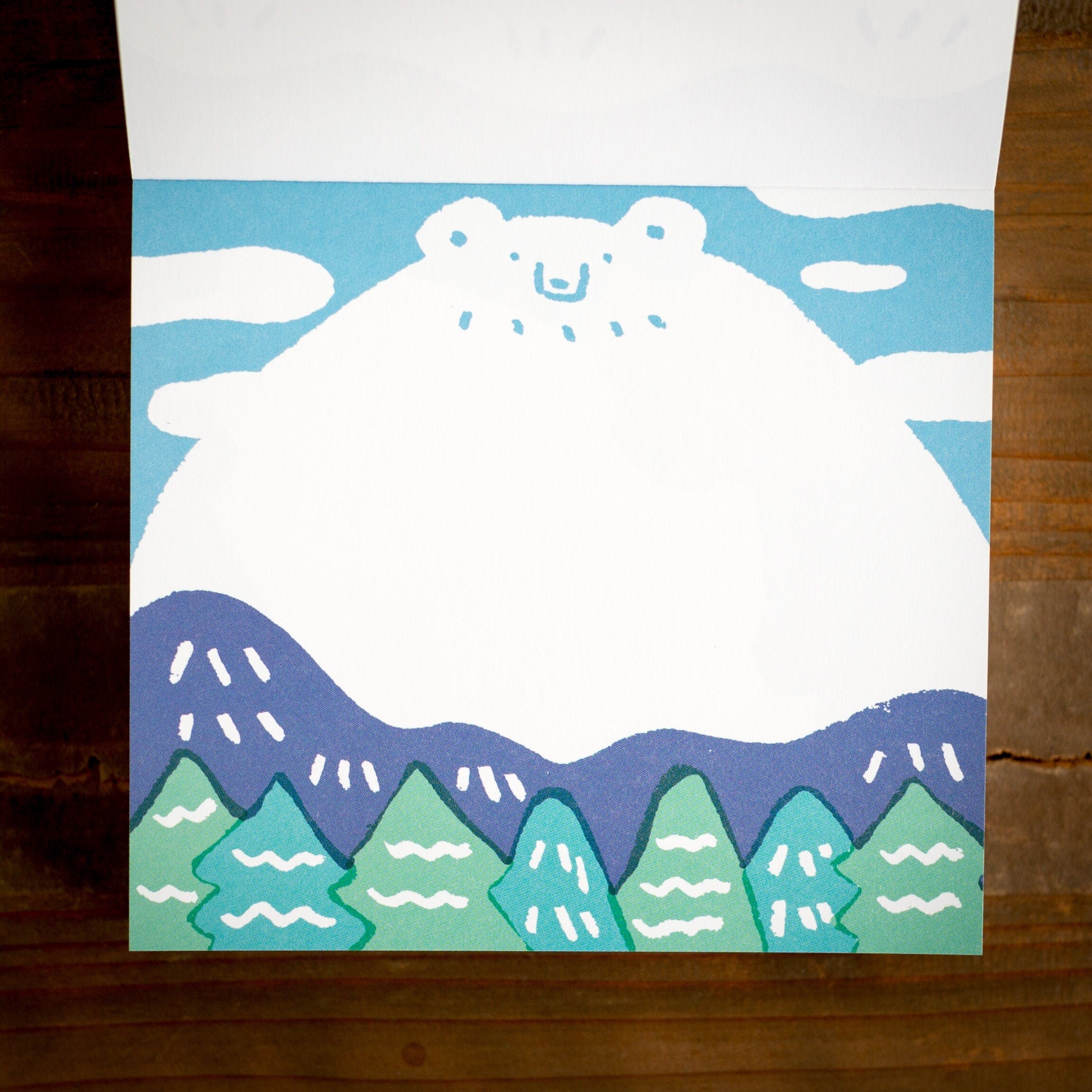 Block Memo Pad -bear- by Masao Takahata / Cozyca Products - Etsy