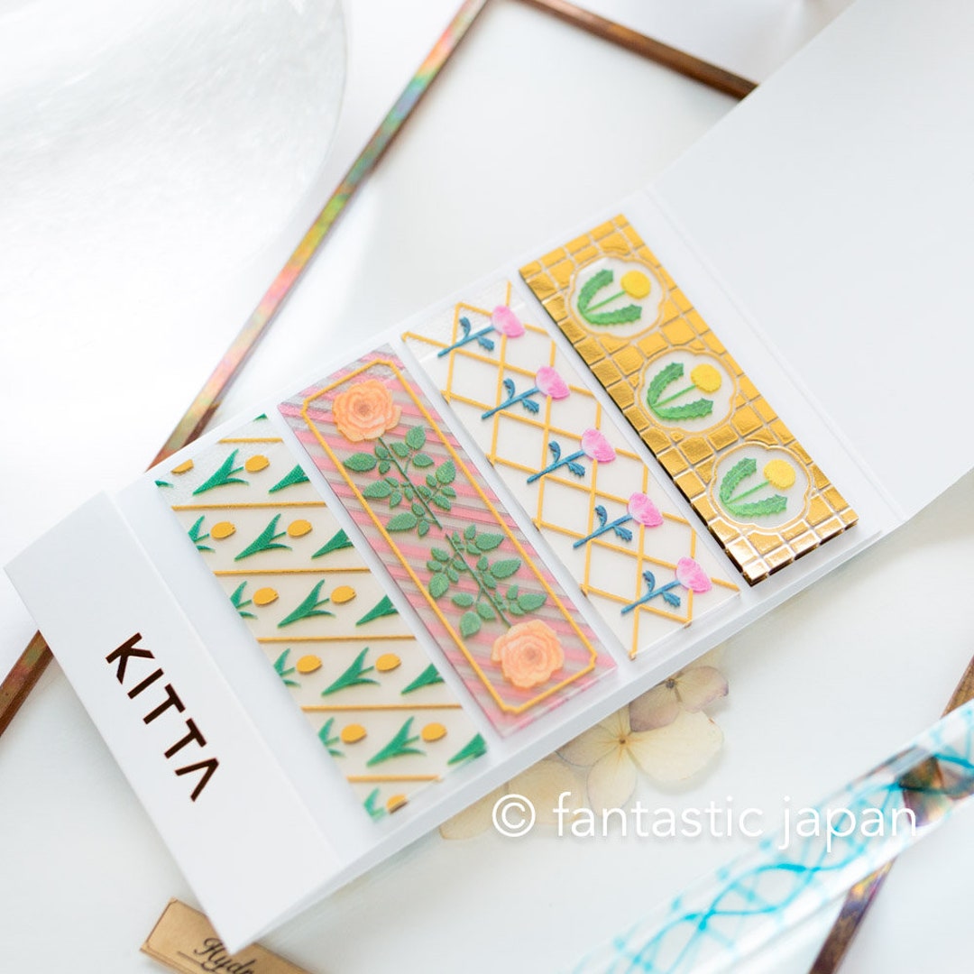 2023 New KITTA Pre-cut Clear Tape KITT018 Gift gold Foil - Etsy