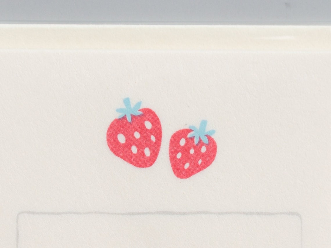 Japanese Washi Mini Writing Letter Set strawberry / - Etsy