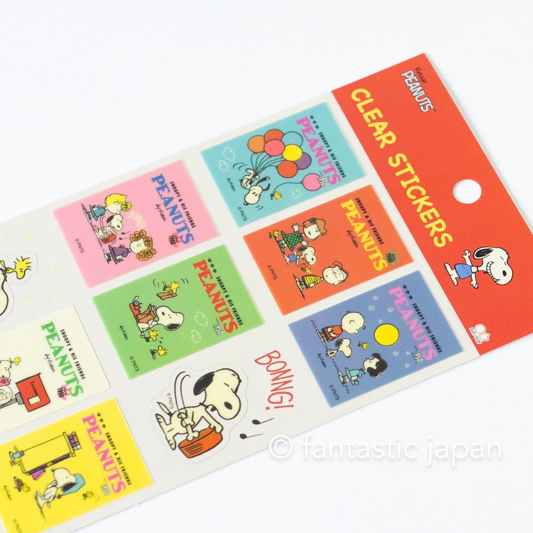 Peanuts Snoopy Book Cover-style Stickers B - Etsy