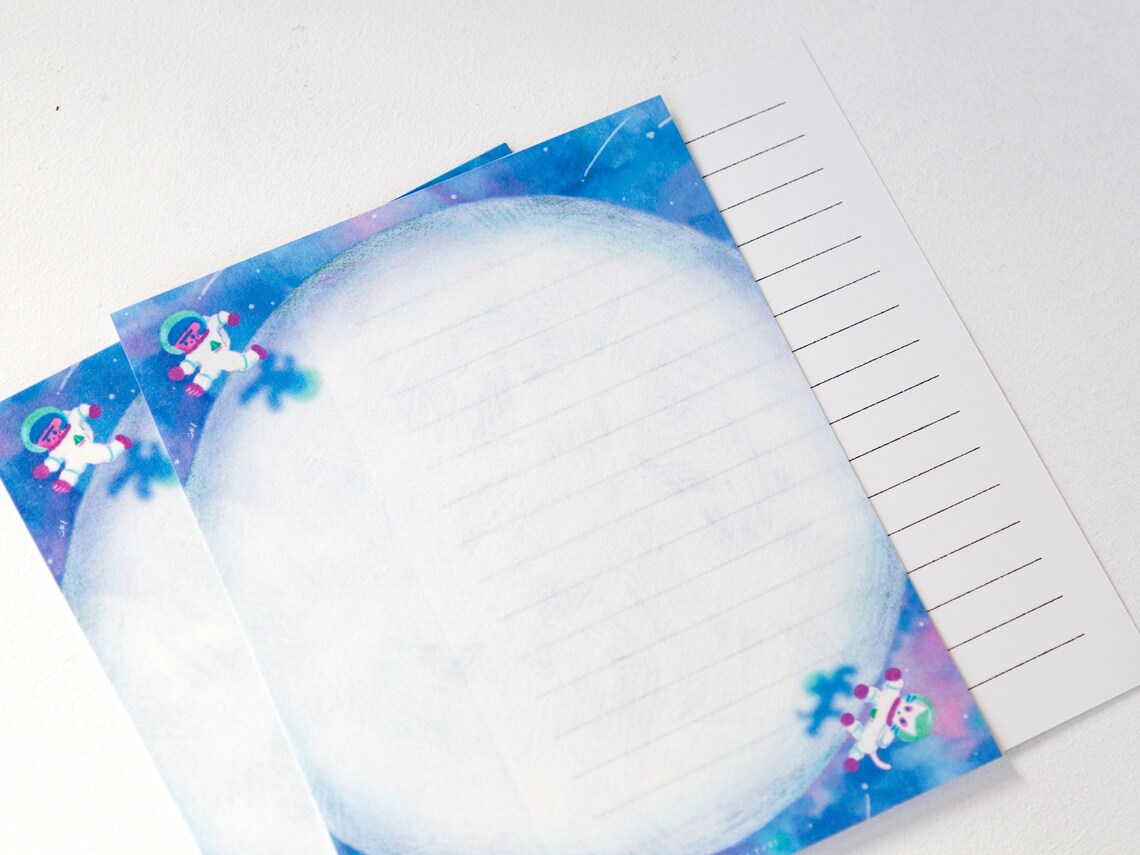 Japanese Writing Letter Set PLANET by ITOI YUKI/ Mino Washi - Etsy