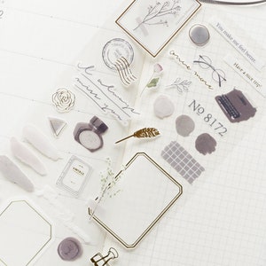 Mind Wave Sticker / LIBRE COLLAGE -glay- / Translucent Tracing Sticker ...