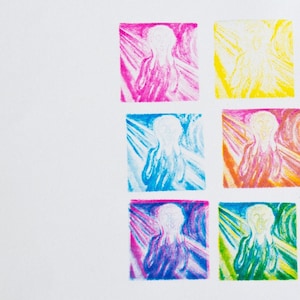 The Scream by Munch Self Inking Stamp Set of 3colors - Etsy