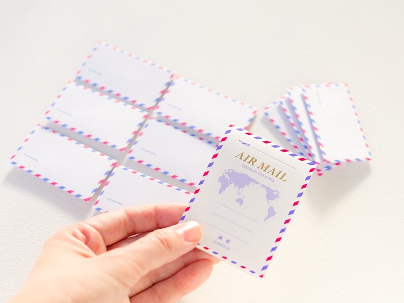 Tiny Air Mail Writing Set fujitsubo / Tiny Mail - Etsy