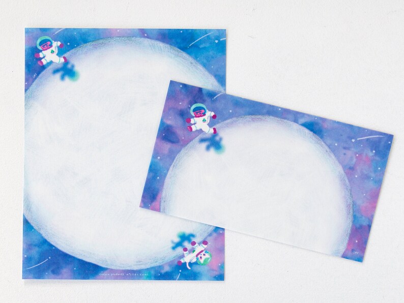 Japanese Writing Letter Set PLANET by ITOI YUKI/ Mino Washi - Etsy