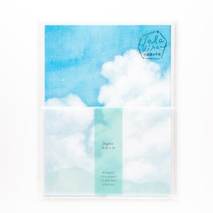 Letter Writing Set sky Time daytime / Ryu-ryu - Etsy