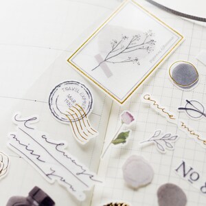 Mind Wave Sticker / LIBRE COLLAGE -glay- / Translucent Tracing Sticker ...