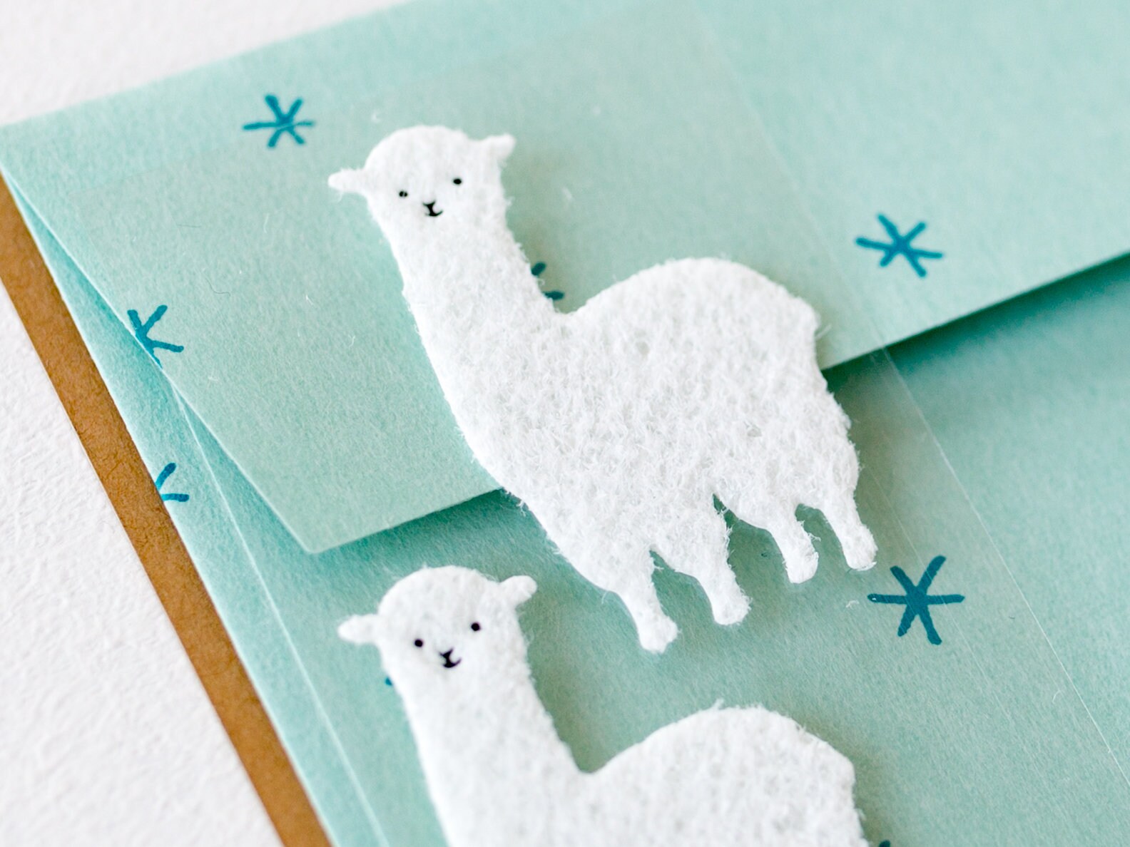 Japanese Letter Paper and Envelopes with sticker alpaca by | Etsy
