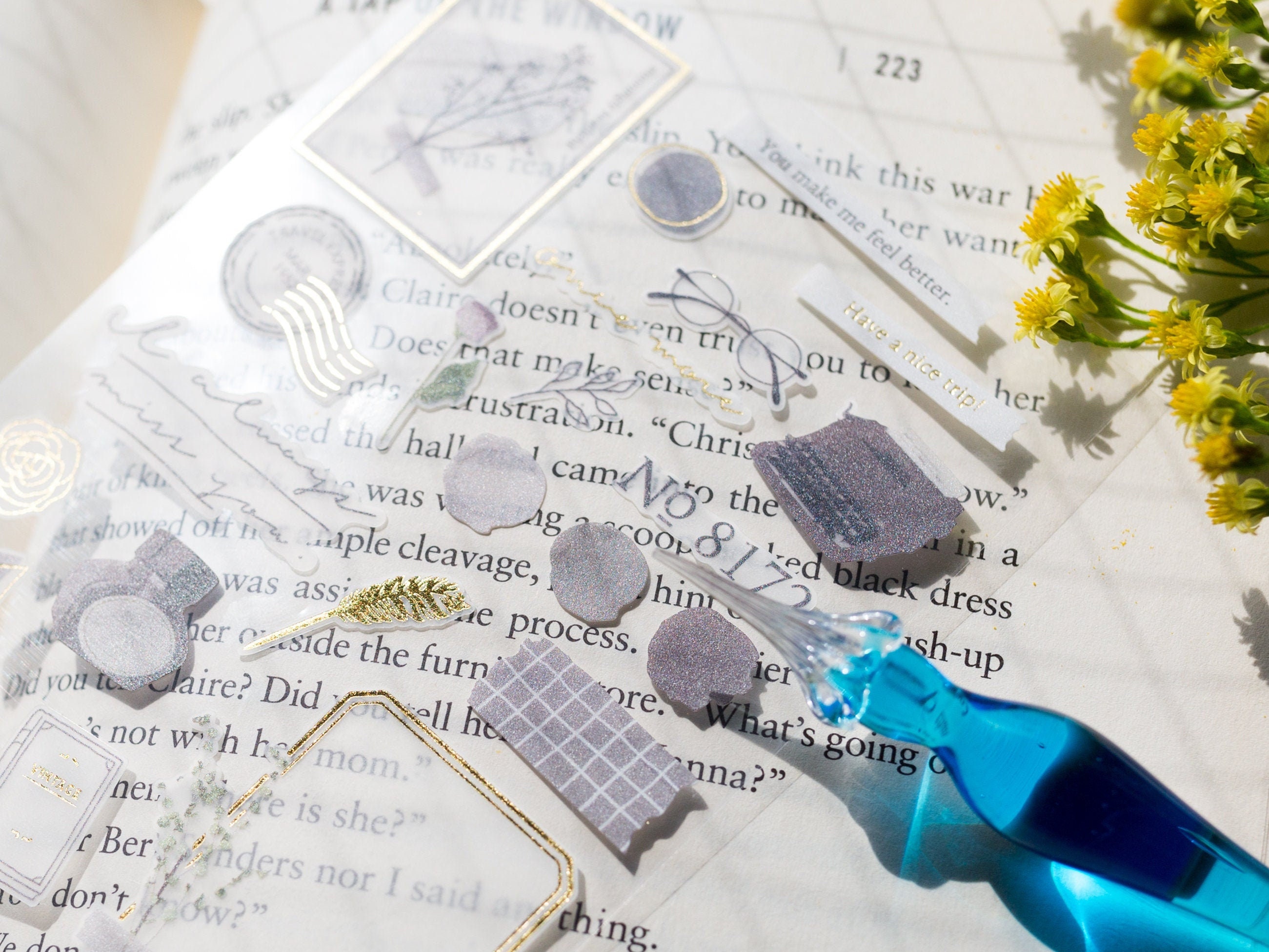 Mind Wave Sticker / LIBRE COLLAGE -glay- / Translucent Tracing Sticker ...