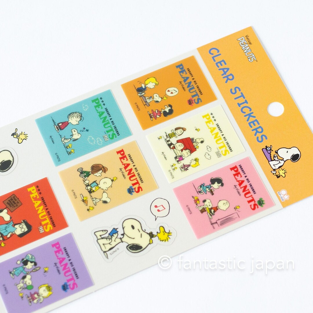 Peanuts Snoopy Book Cover-style Stickers -A- - Etsy