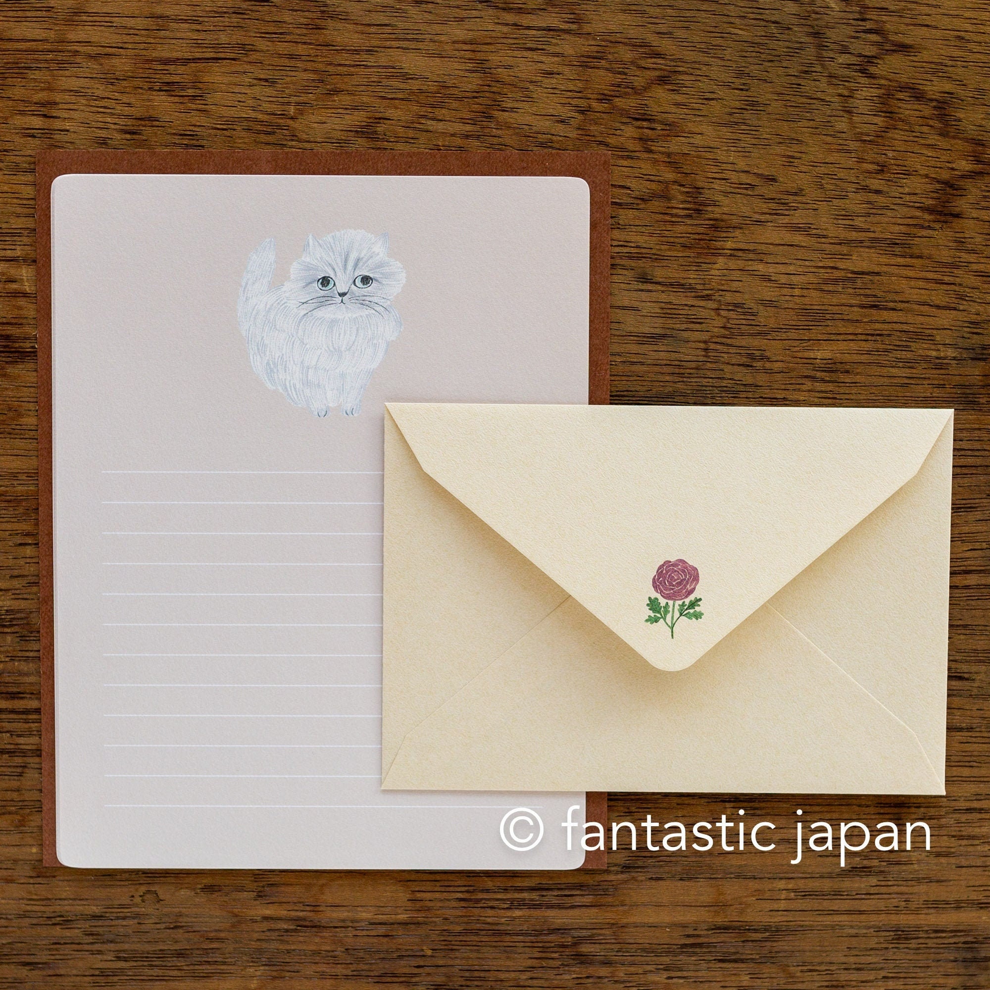 Miyuki Matsuo Letter Writing Set / Cat -minette- - Etsy