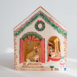 Christmas Card pop-up Card little Santa Claus - Etsy