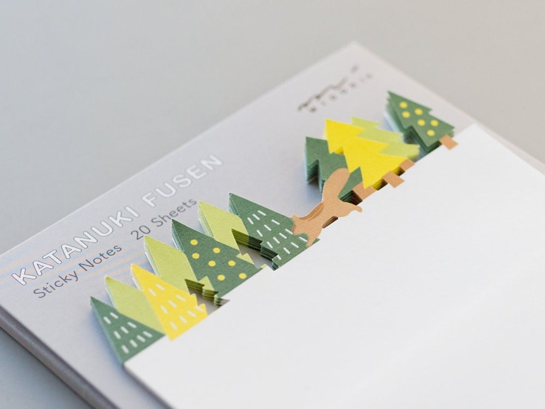 Die-cut Sticky Notes -forest- - Etsy