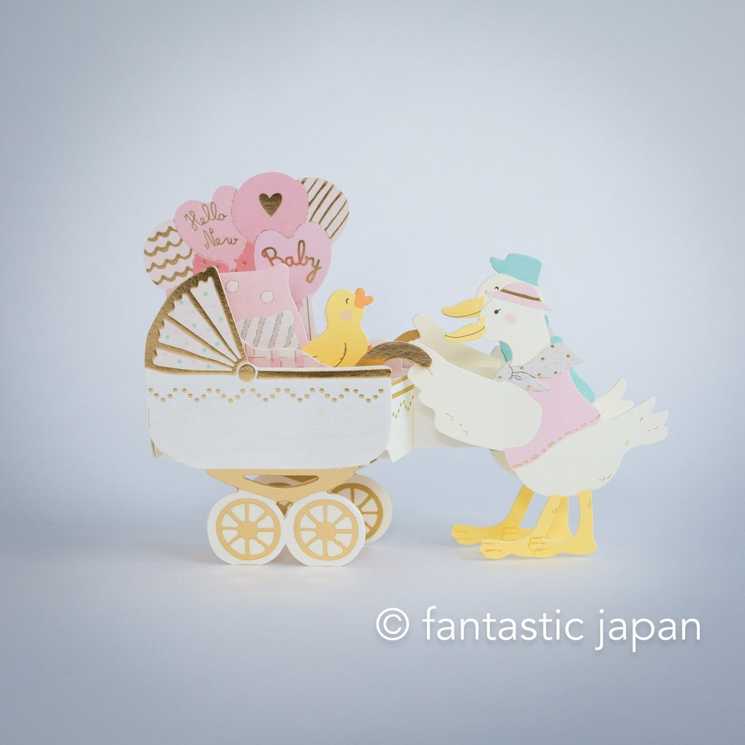 Baby Shower Pop-up Card -duck- - Etsy