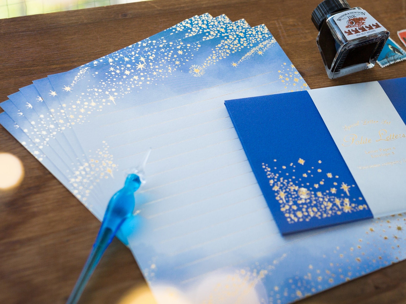 Gold Foiled Letter Writing Set polite Letters - Etsy