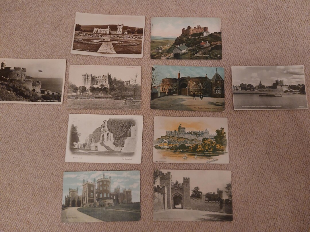 Vintage Castle Postcards. Set of 10 Postcards of Castles. - Etsy