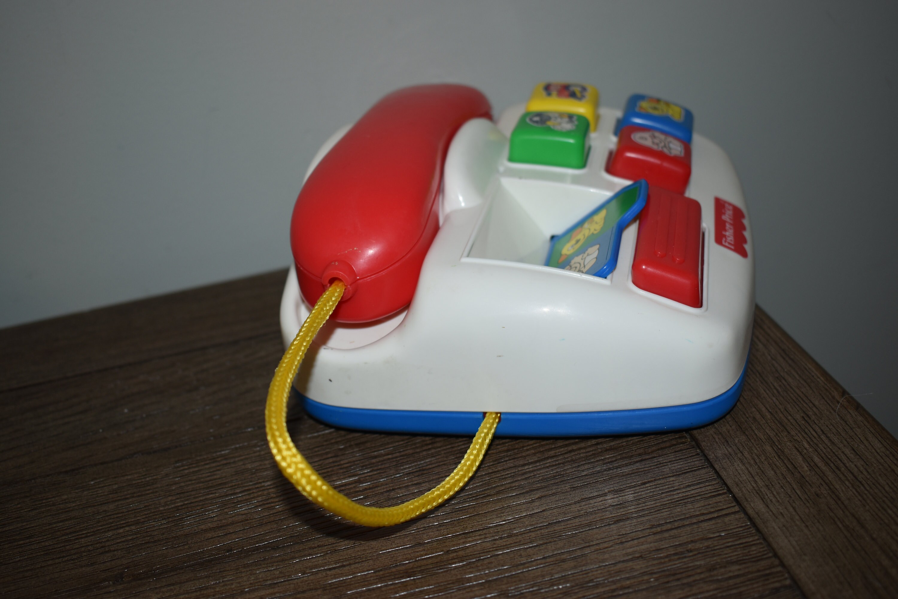 Fisher Price Ring N Rattle Toy Phone #71303 Made in 1998 Baby Dog Train ...