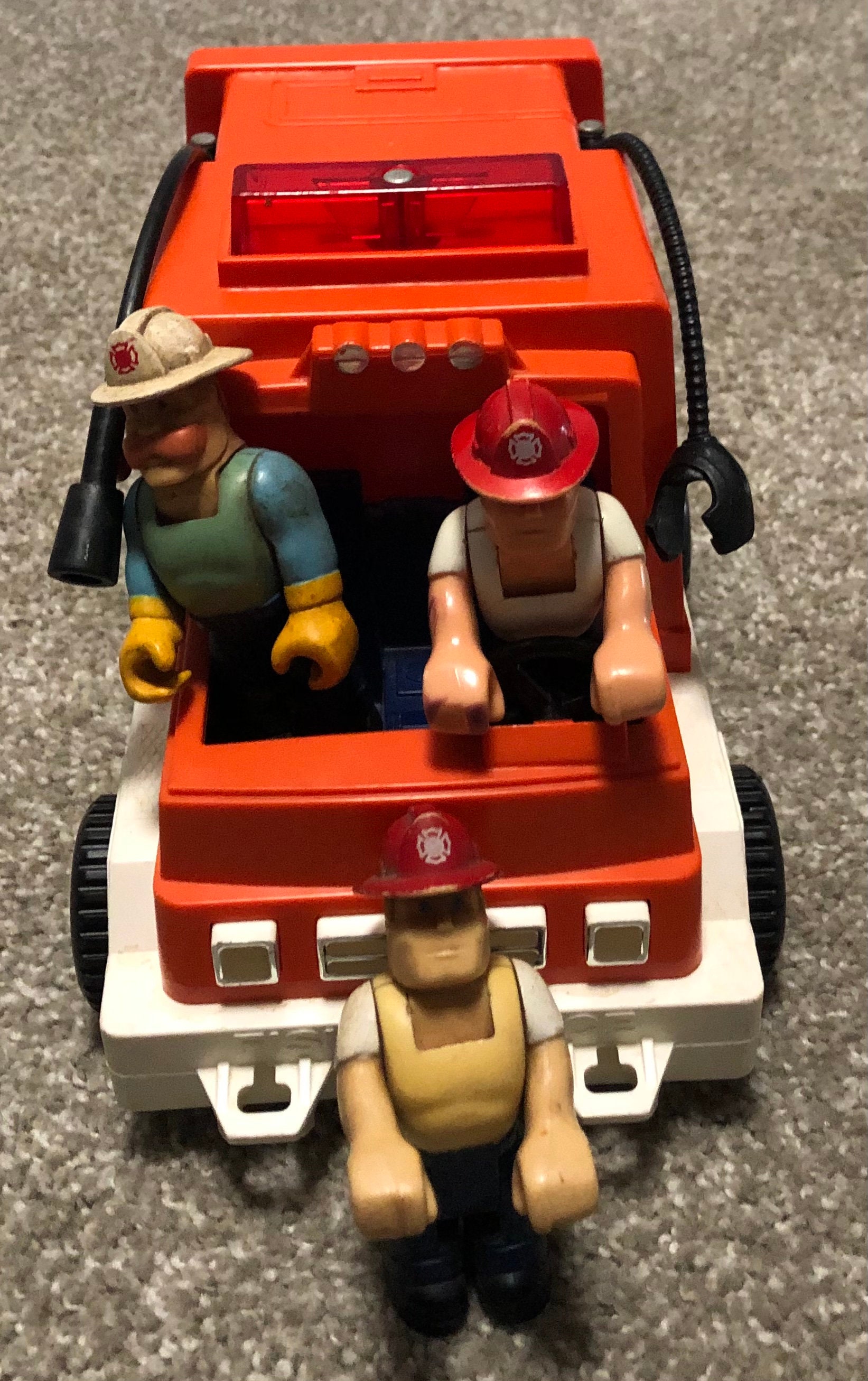 Fisher Price Husky Helpers Ambulance Three Men Firemen 1982 - Etsy