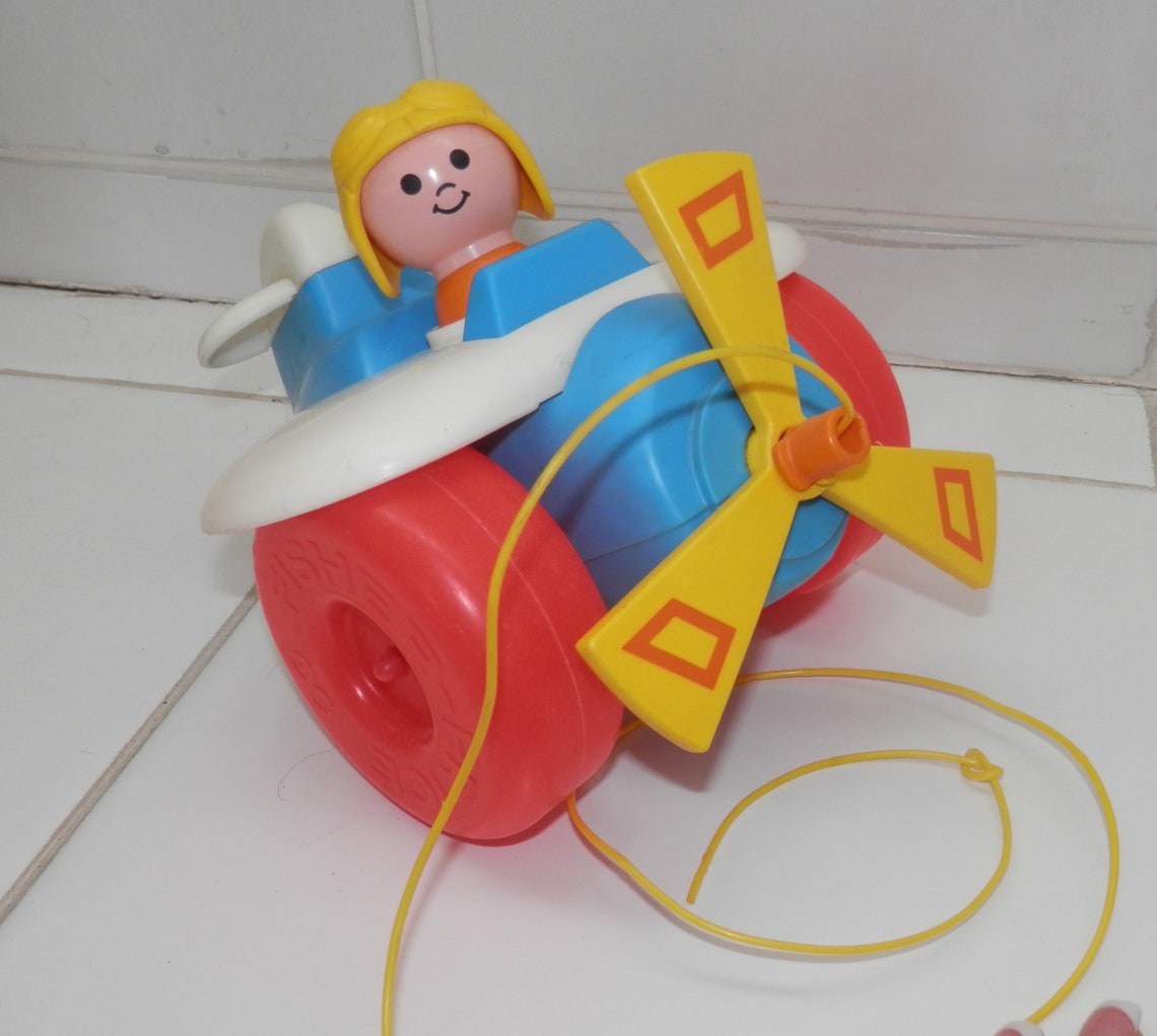 Fisher Price Pull Toy Helicopter 1980 Vintage Toy - Etsy