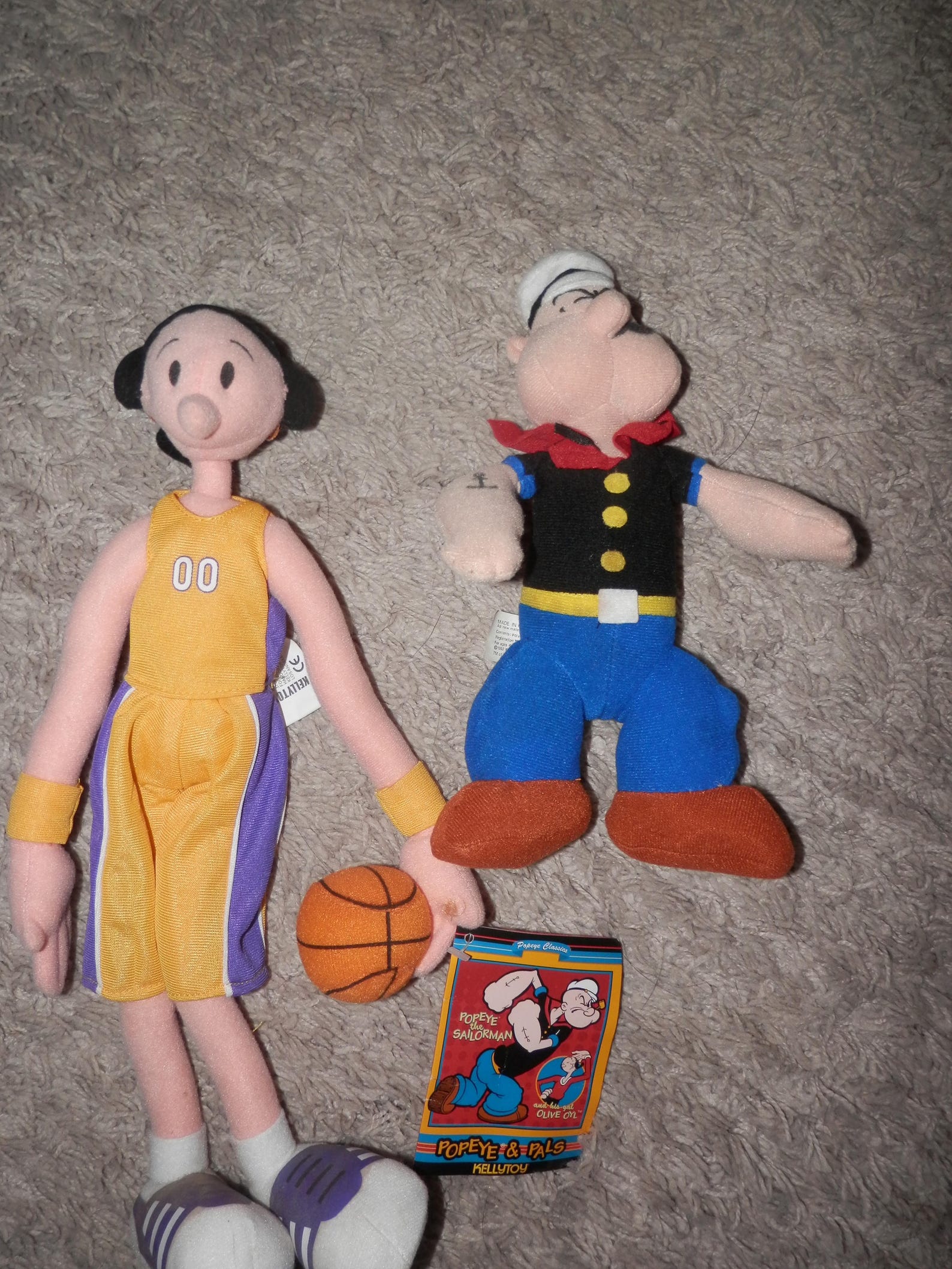 Popeye Plush 1992 Play by Play Toy Plush Free Olive Oil!! - Etsy