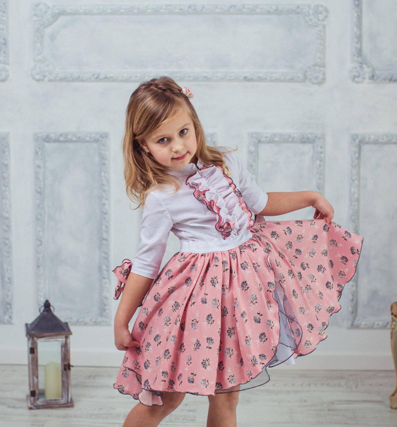 Vintage Style Girl Dress - Etsy