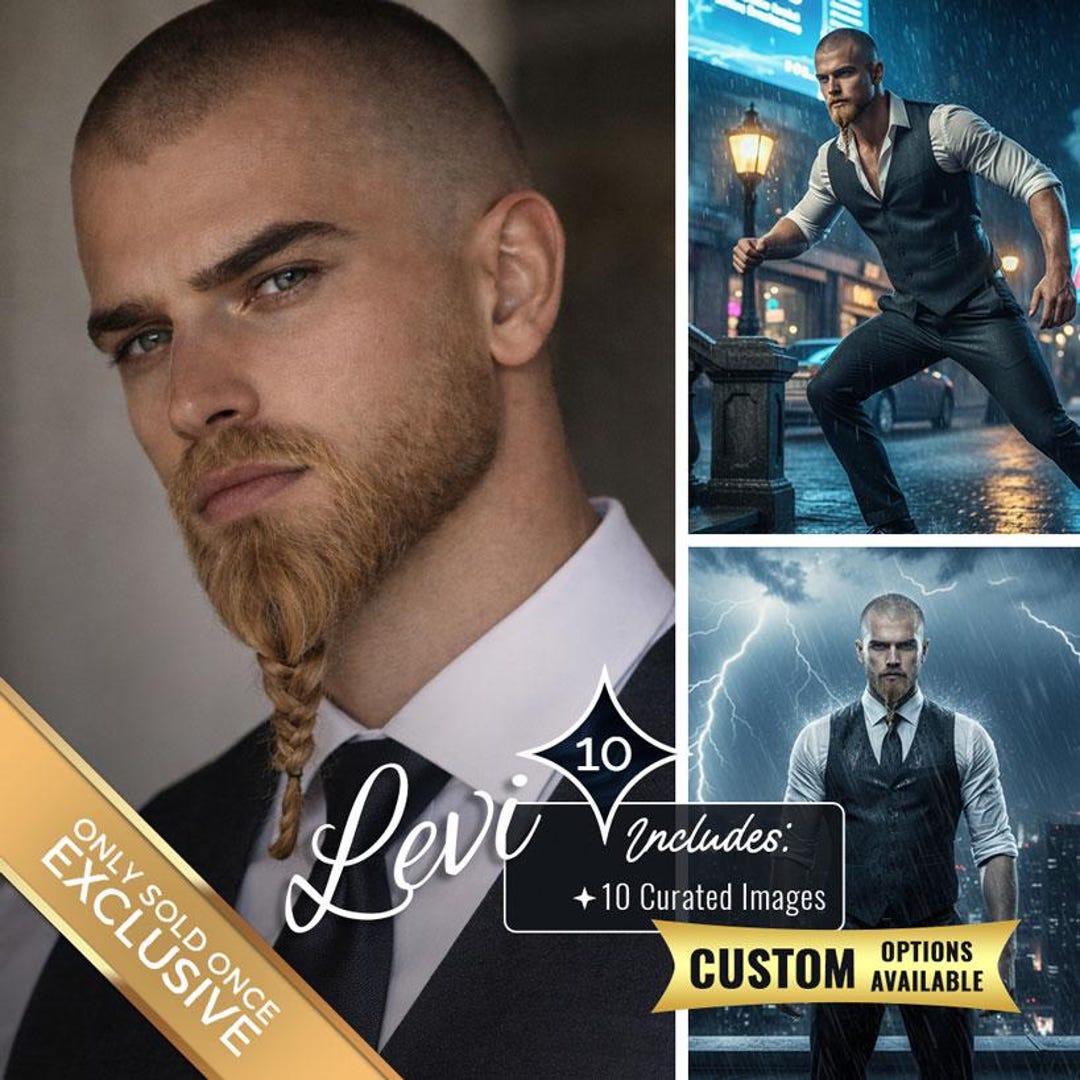 AI Book Cover Model Photos | Levi, Romance Drama Character (instant ...