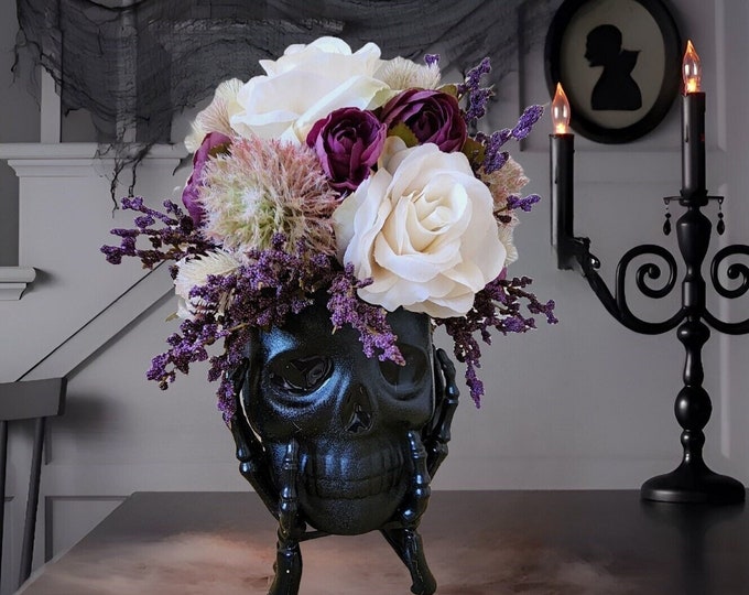 Halloween Centerpiece, Skull Centerpiece, Halloween Table Decoration ...