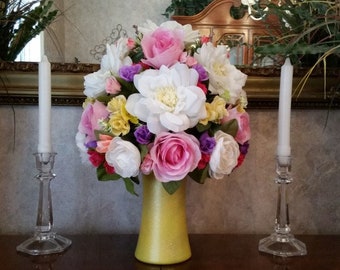 Silk flower centerpieces | Etsy