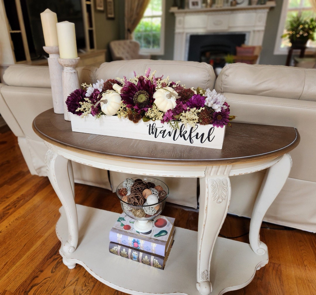 Fall Silk Flower Arrangement, Autumn Flower Arrangement, Fall Farmhouse ...