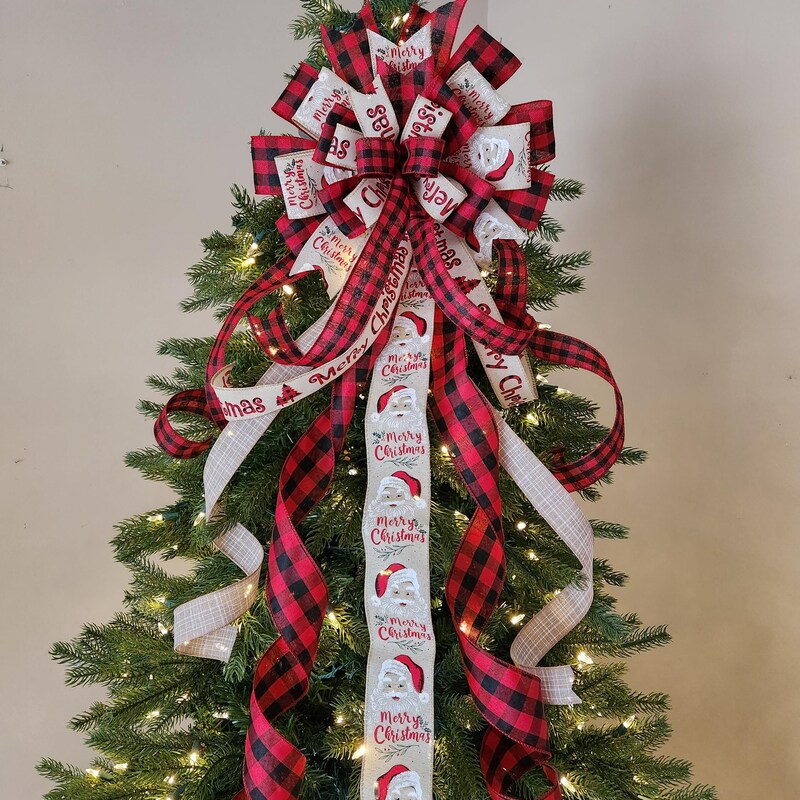 Santa Tree Topper - Etsy