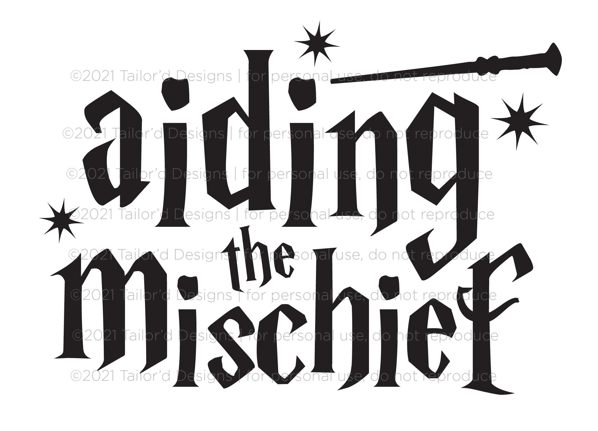 Prints Digital Prints Mischief Manager SVG Cut File Magic svg png wand ...